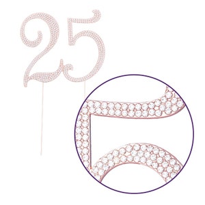 25 Cake Topper 25th Birthday or Anniversary Party - Etsy