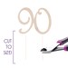 90 Cake Topper, 90th Birthday Decoration, Rose Gold Crystal Rhinestone ...
