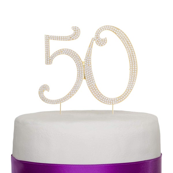 50 Cake Topper - Etsy