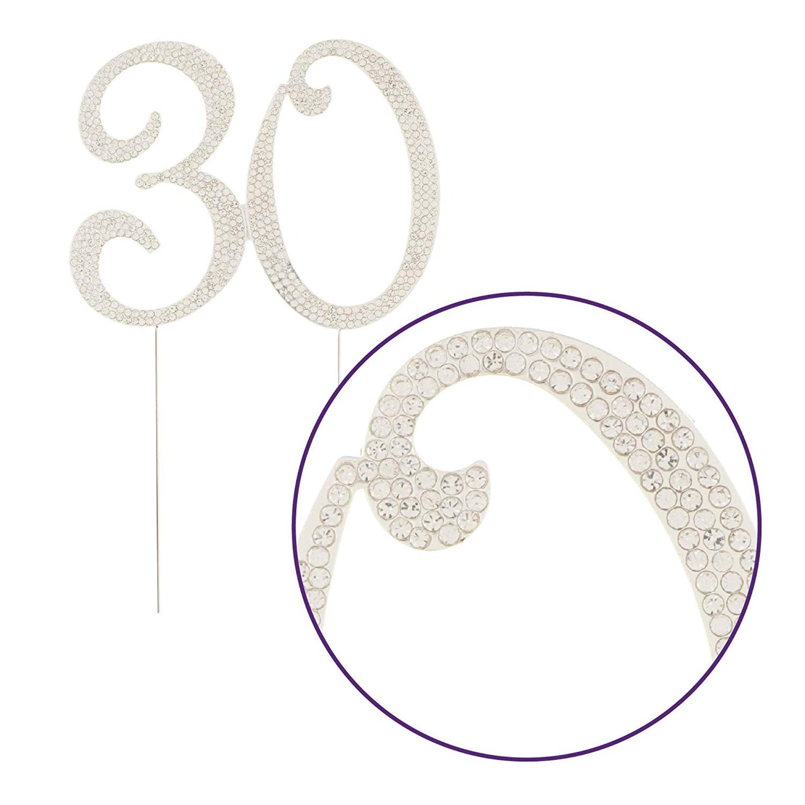 30 Cake Topper 30th Birthday or Anniversary Party - Etsy