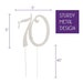 70 Cake Topper 70th Birthday or Anniversary Party - Etsy