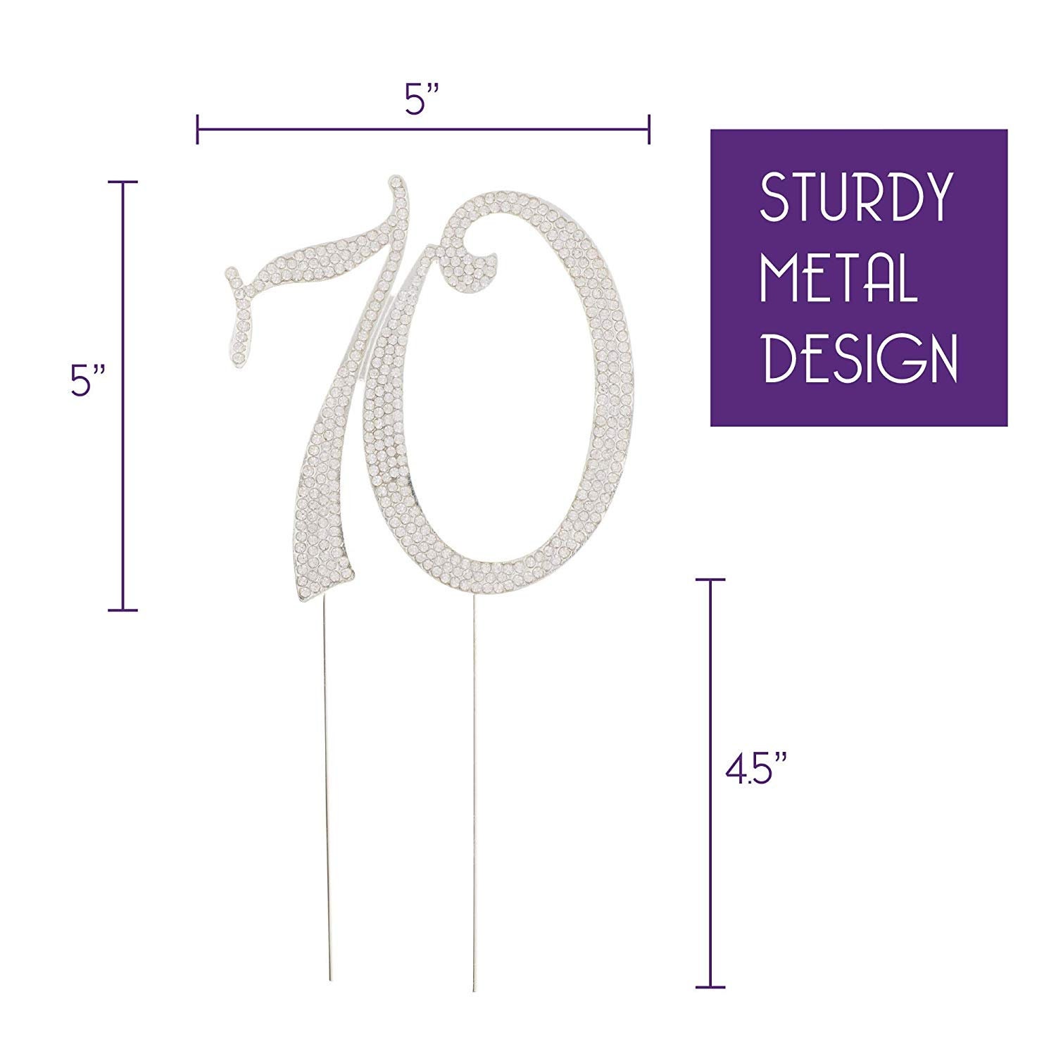 70 Cake Topper 70th Birthday or Anniversary Party - Etsy