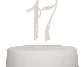 17th Birthday Cake Topper - Etsy