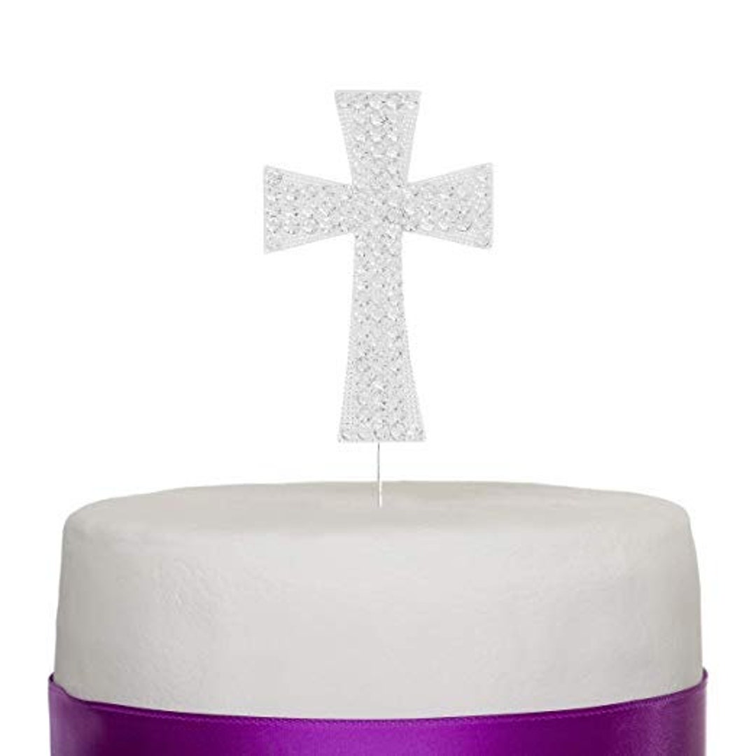 Cross Cake Topper, First Communion, Religious Baptism, Christening ...