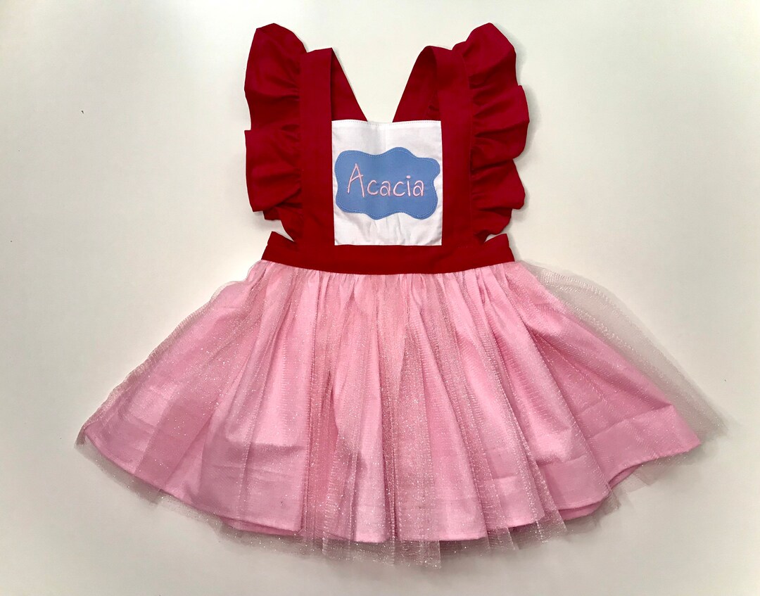 Peppa Inspired Personalized Dress - Etsy