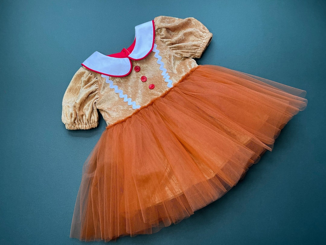Gingerbread Man Dress CUSTOM - Etsy