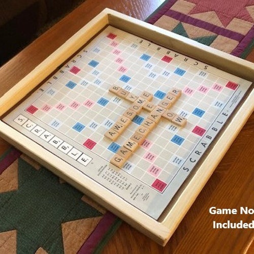 Scrabble Game Board-lazy Susan - Etsy
