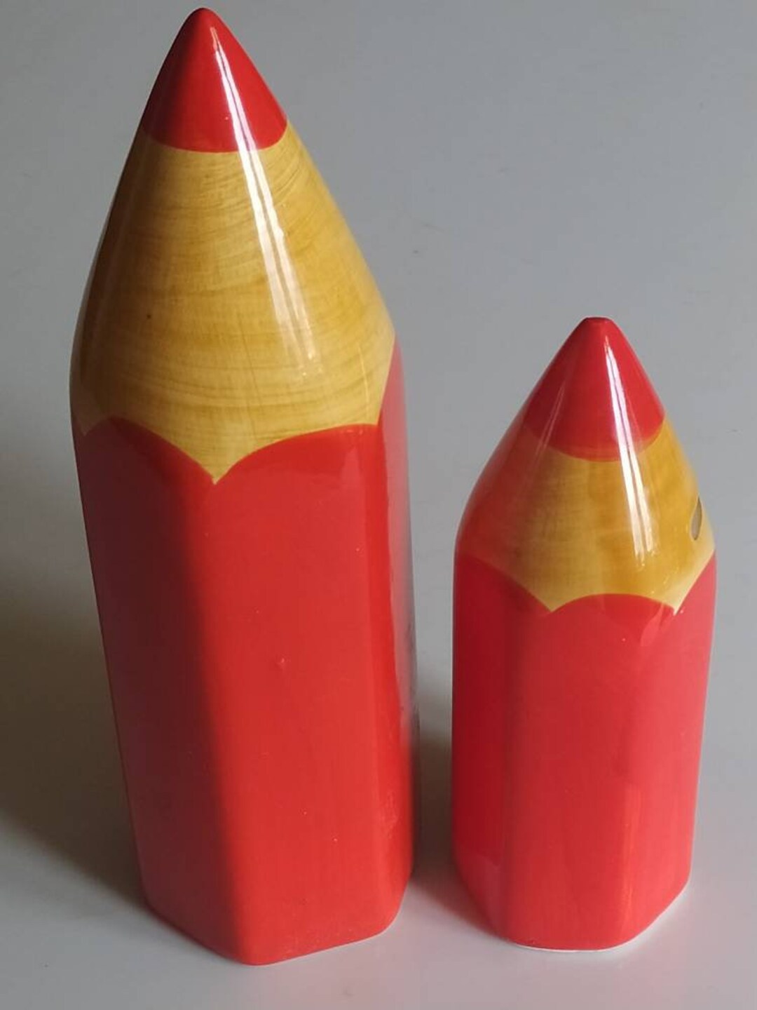Set of 2 Porcelain Pencil Shaped Money Boxes- Piggy Bank - Money Bank ...
