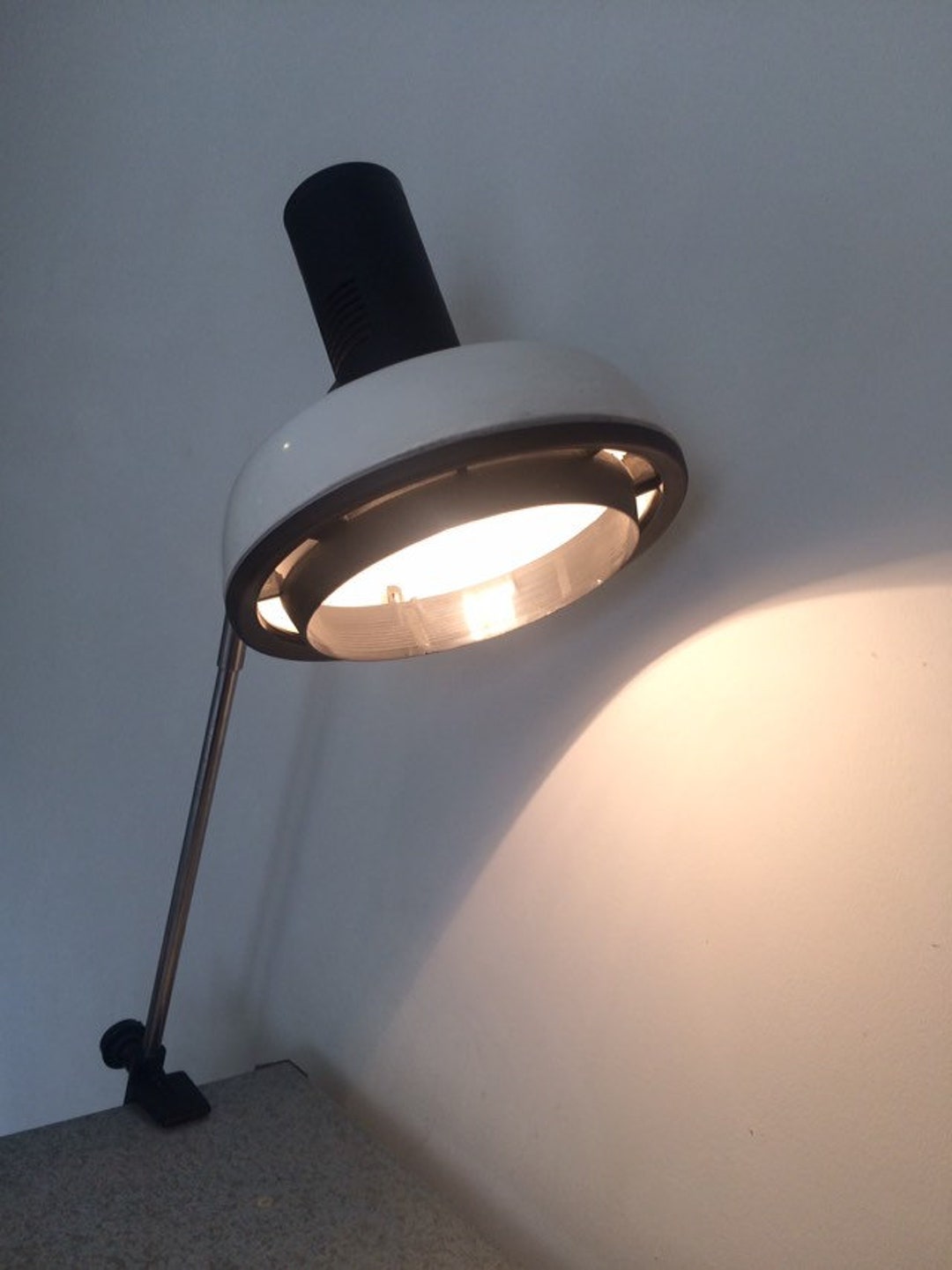 Vintage White Desk Lamp Architect Lamp Industrial Lighting Desk Lamp ...