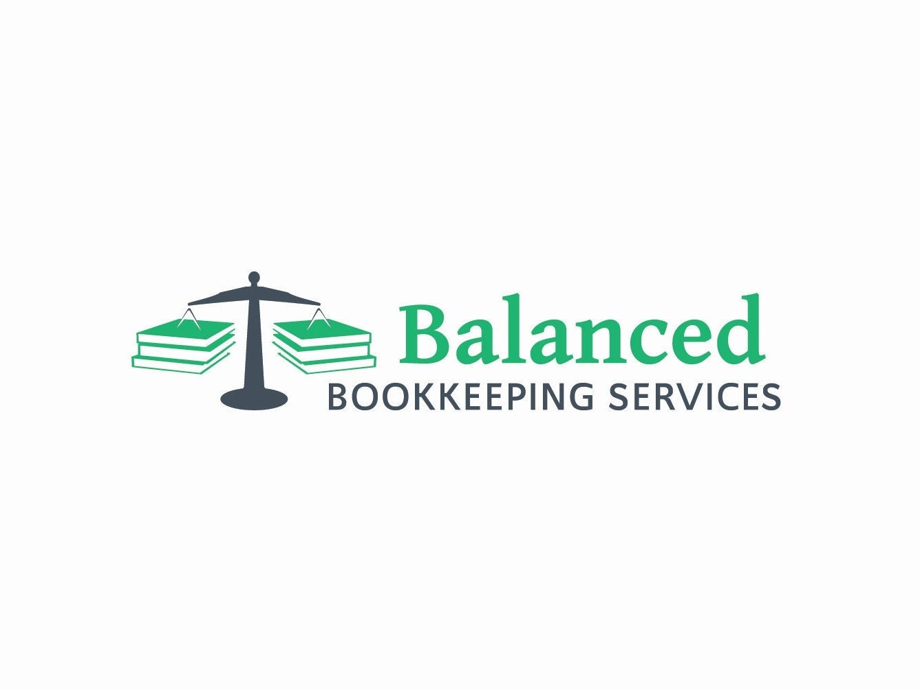 Balanced Books Logo, Bookkeeping Services, Legal Service, Law Books ...