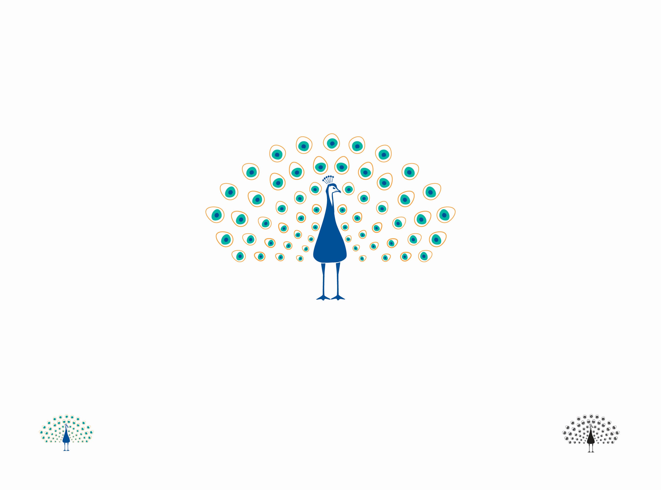Peacock LOGO Showy, Ostentatious, Proud, Rare Bird, Beautiful Elegant ...