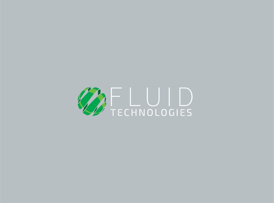 Fluid Technologies Earth LOGO, Connected Globe, Tech Startup, World ...