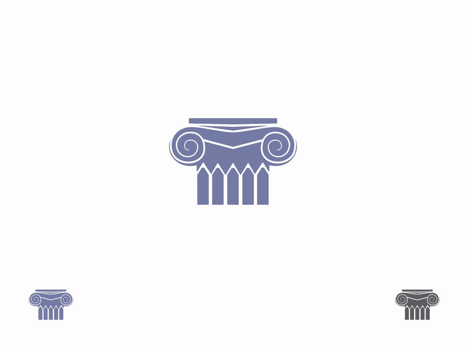 Greek Ionic Column LOGO, Education, Scholar, Philosophy, Architecture ...