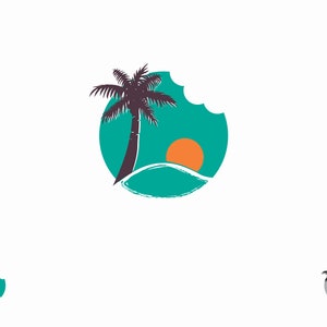 Taste of the Island LOGO Sunset Tropics Tropical Beach Life Bitemark ...