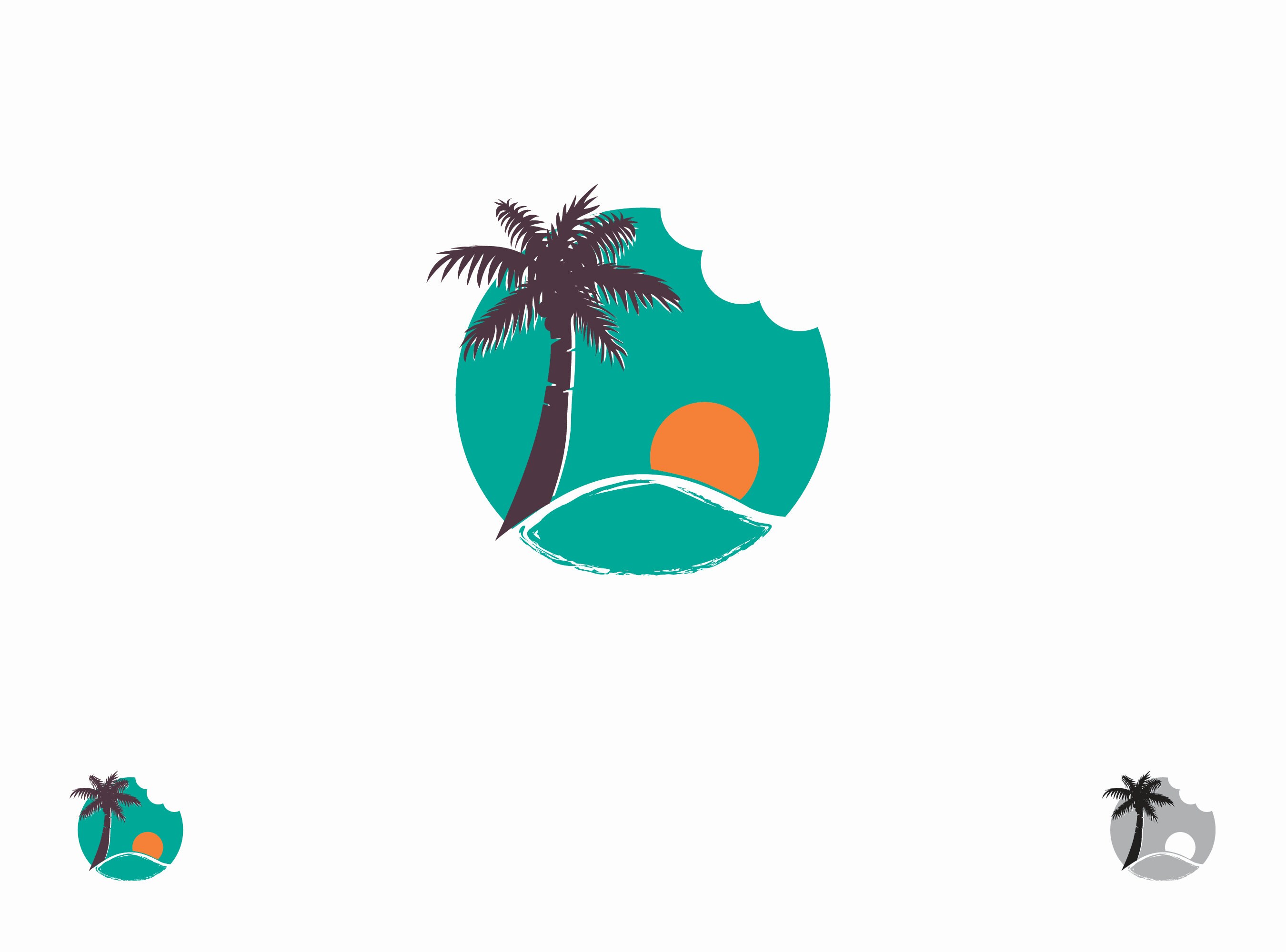 Taste of the Island LOGO Sunset Tropics Tropical Beach Life Bitemark ...