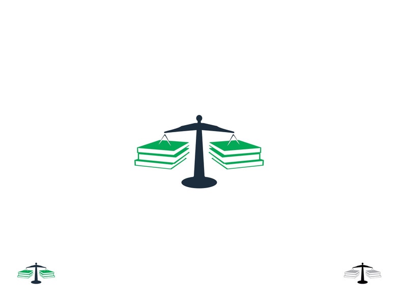 Balanced Books Logo, Bookkeeping Services, Legal Service, Law Books ...