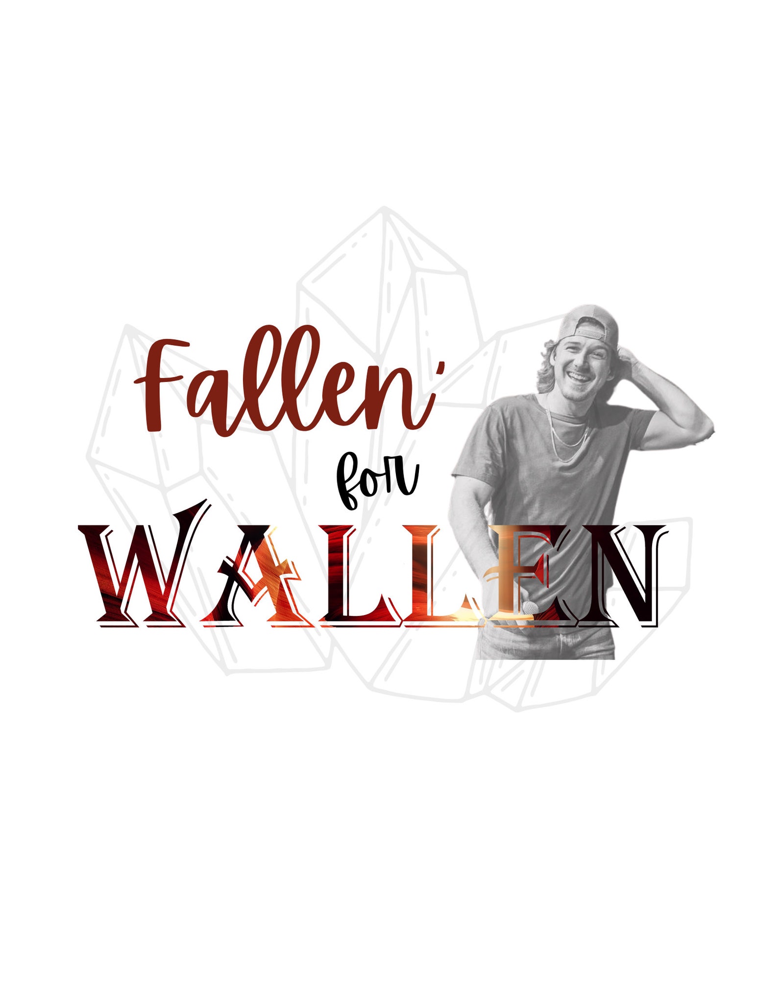 Fallen for WALLEN Digital Download, T-shirts, PNG File Only, Morgan ...