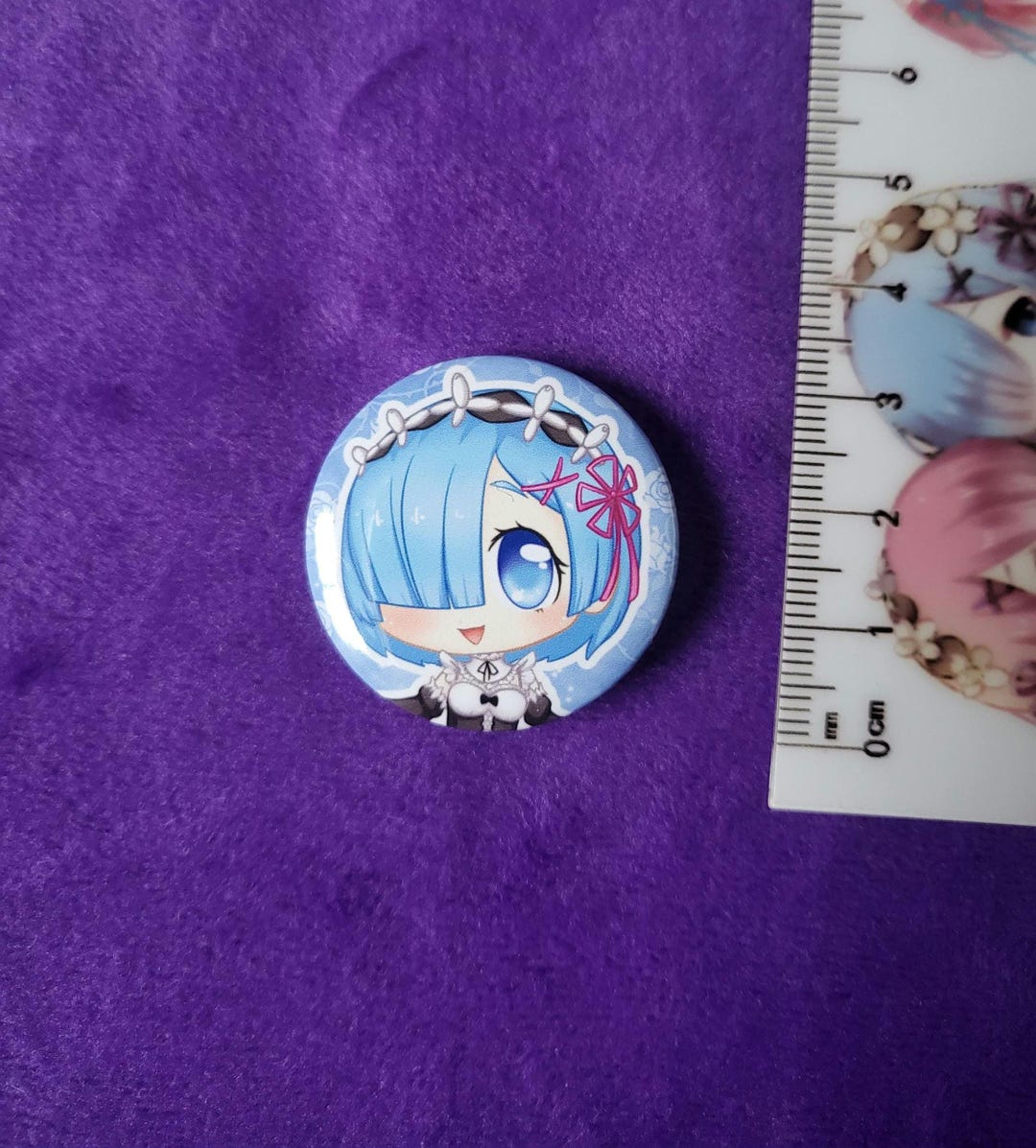 Rem Chibi Re-zero Badge - Etsy