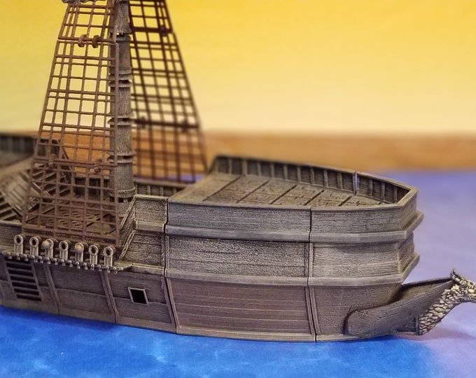 Huge Basic Galleon Ship for 28mm Gaming Ghosts of Saltmarsh - Etsy