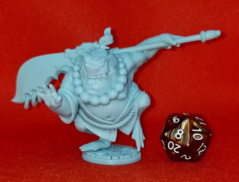 Hikimoto the Hikiga Bruiser Ogre Frog Samurai Dungeons and | Etsy