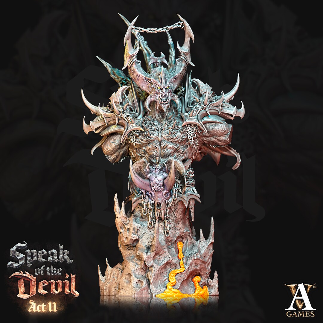 Astaroth Arch Devil of Wrath Bust Archvillian Games Dungeons and ...