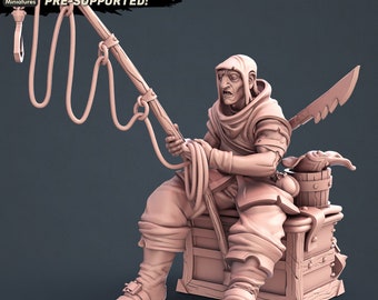 3D Printed STL Miniatures Fisherman Set Fantasy NPC 2 28 - Etsy