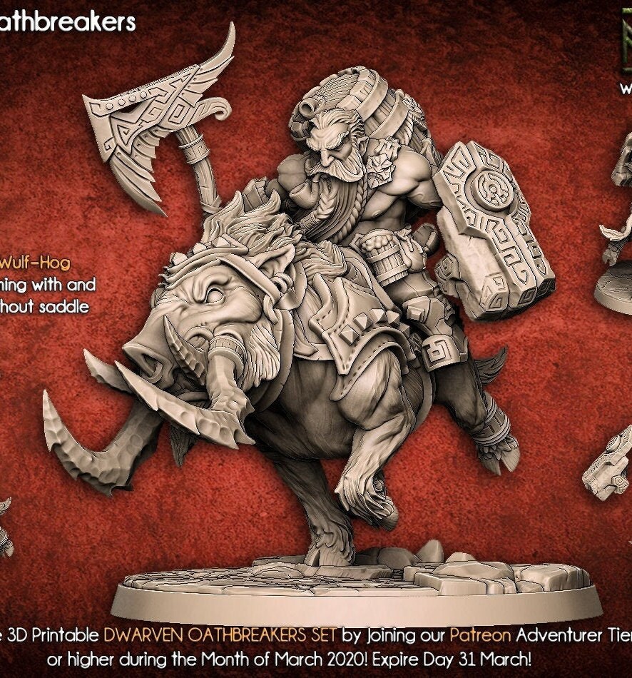Gino, the Brewmaster (mounted), Dwarf Hero Resin Miniature - for D&D ...