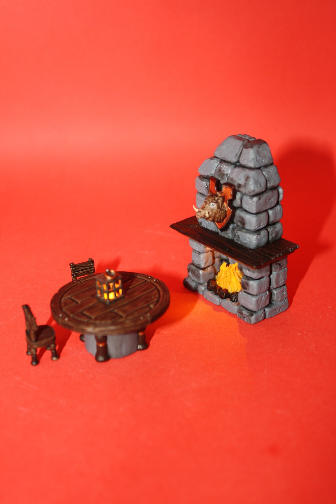 LED Light up Table and Fireplace Set for Dungeons and Dragons ...