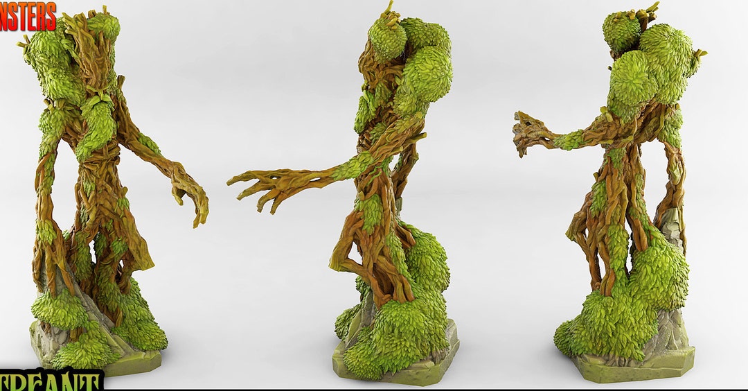 28mm Huge Treant Miniature for Dungeons and Dragons, Pathfinder ...