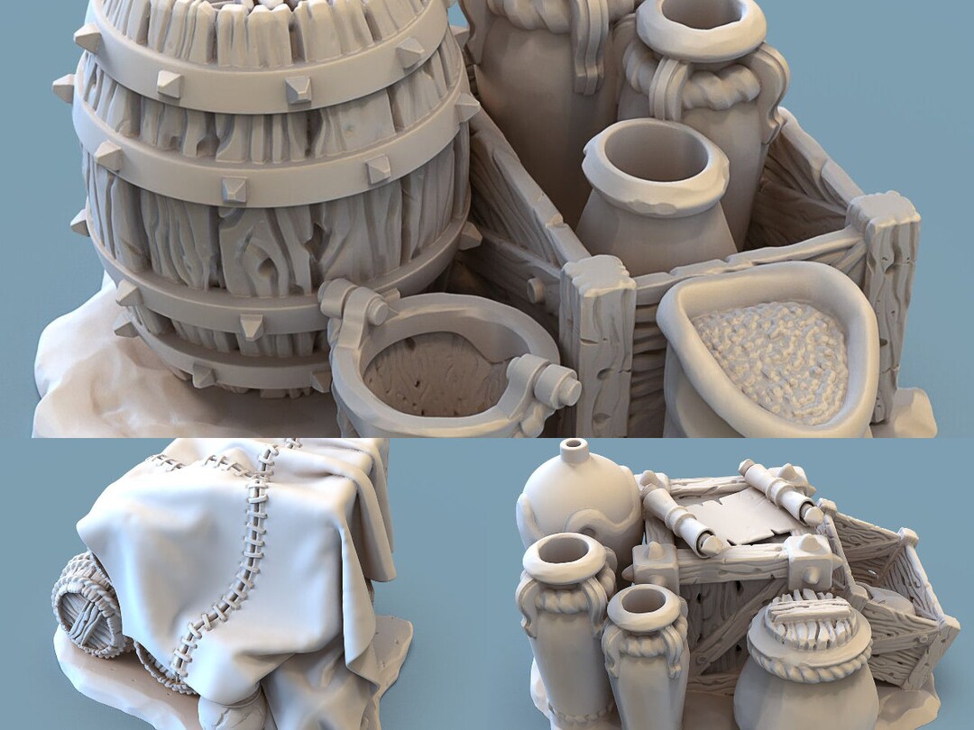 Fantasy Props Set #2 of 3 Supply Piles Dungeons and Dragons, Pathfinder ...