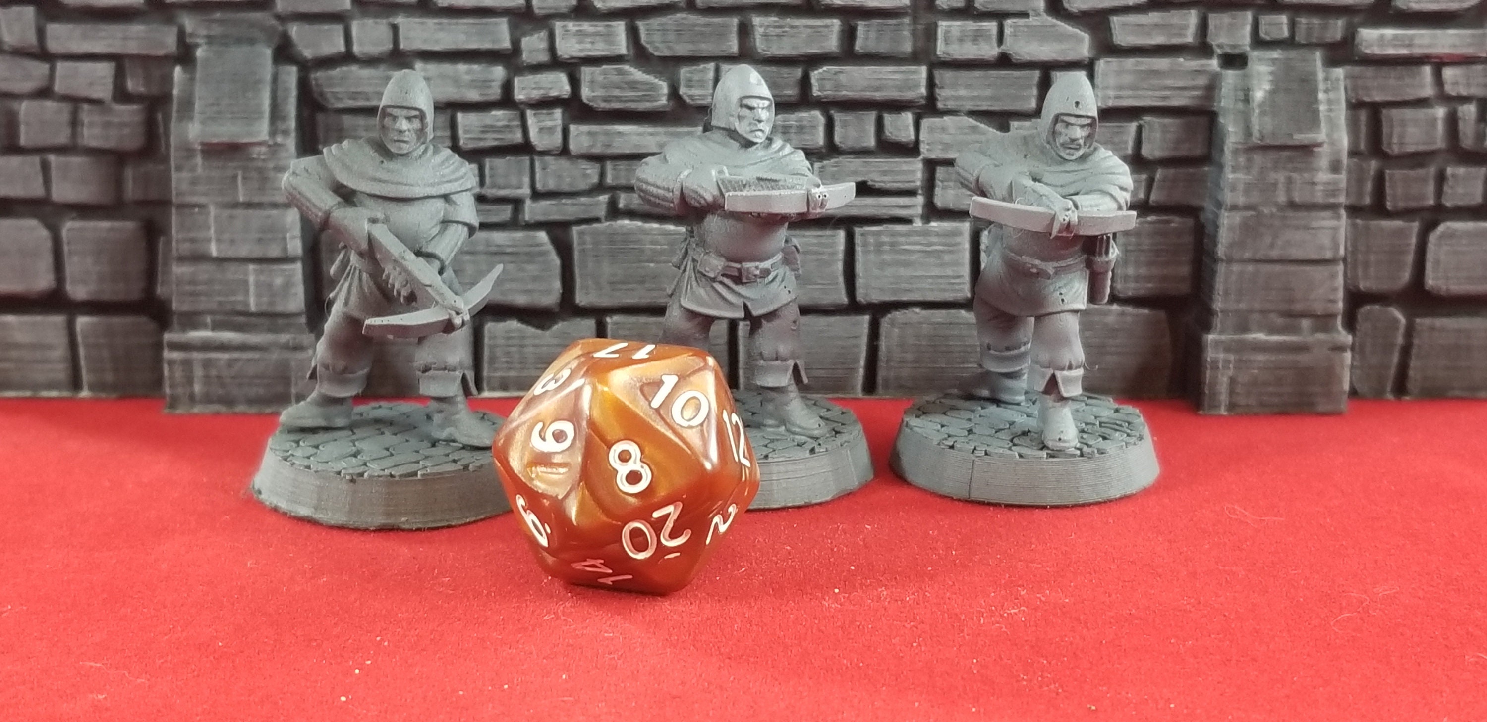 28mm Crossbow Guards Miniatures Set of 3 for Dungeons and - Etsy