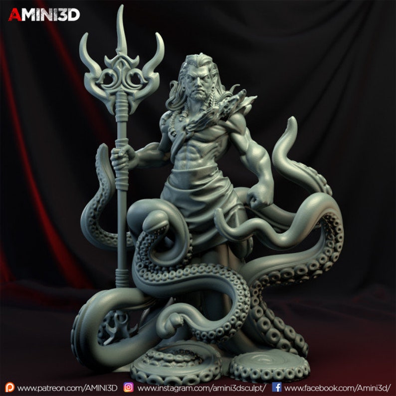 Cecaelia Male and Female Resin Miniature for D&D Dungeons - Etsy