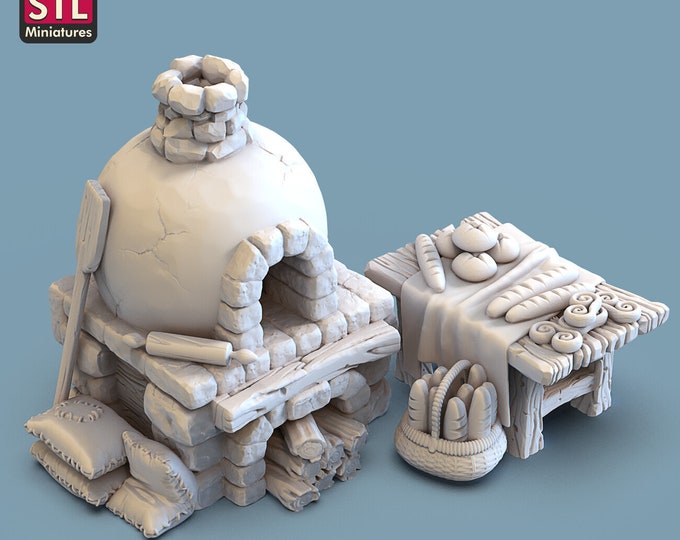 Fantasy Props the Bakery Set Dungeons and Dragons Pathfinder - Etsy