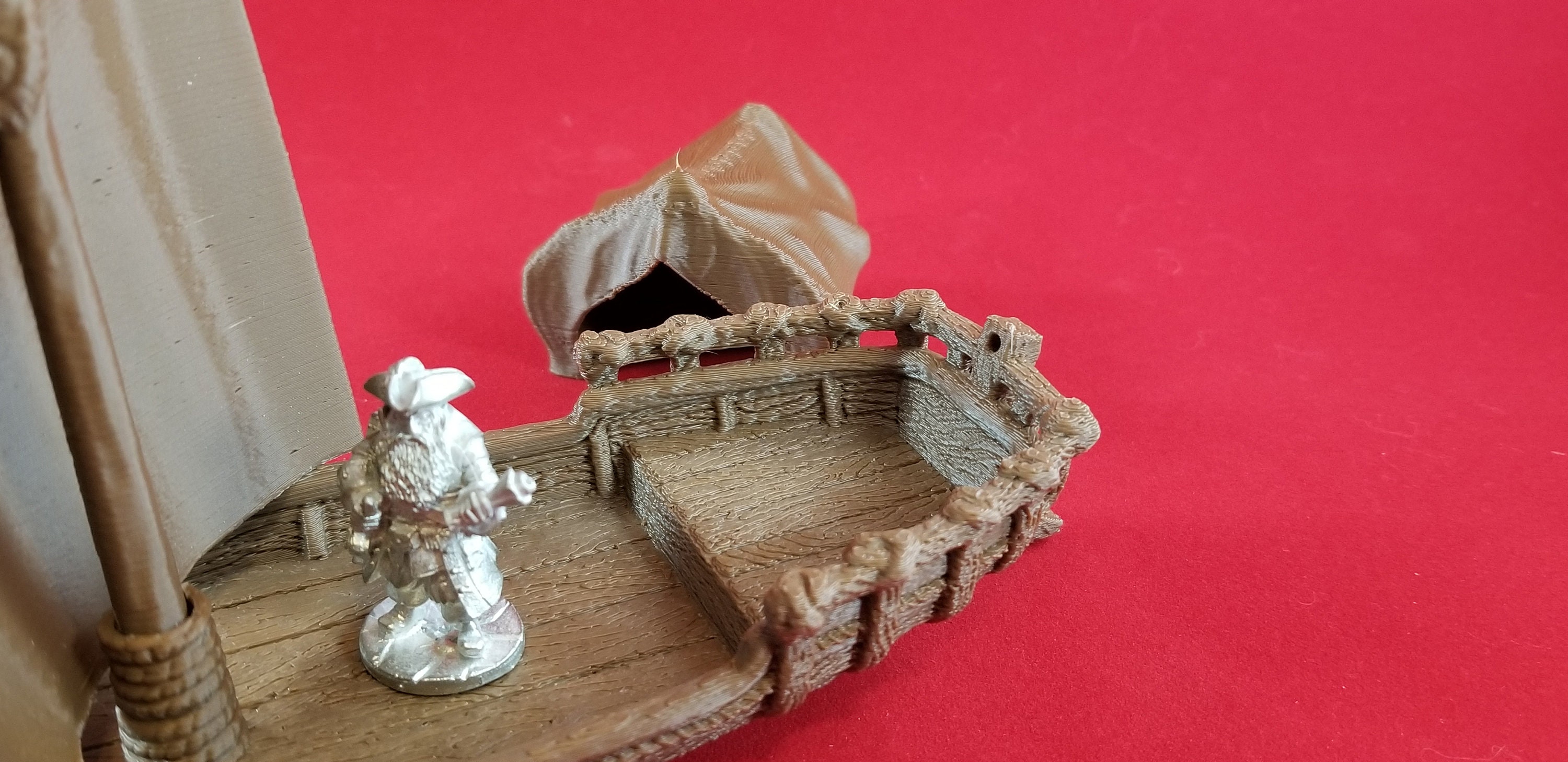 Modular Skiff Boat/ship Dnd Boat Wargames Tabletop Scenery 3D | Etsy
