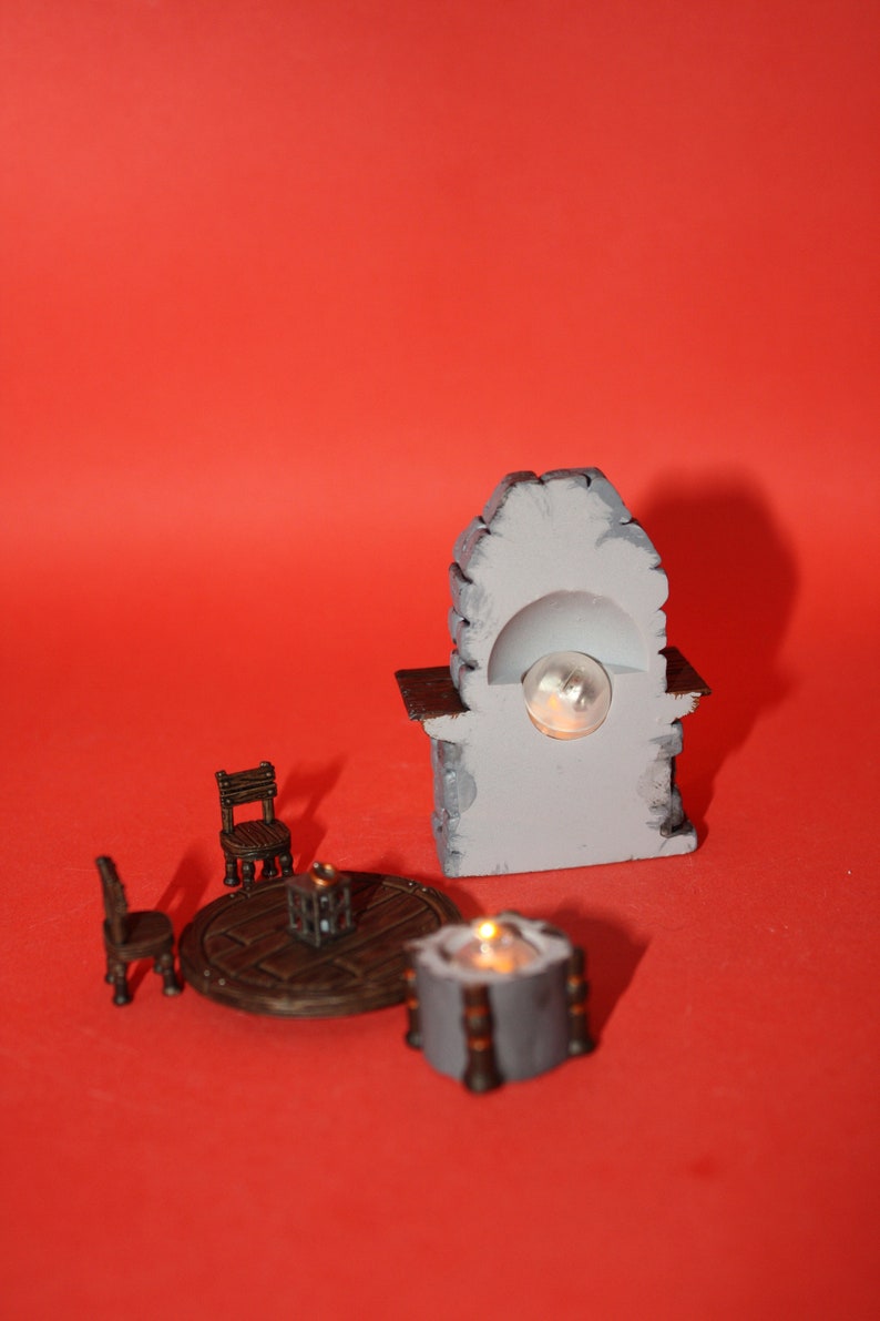 LED Light up Table and Fireplace Set for Dungeons and Dragons ...