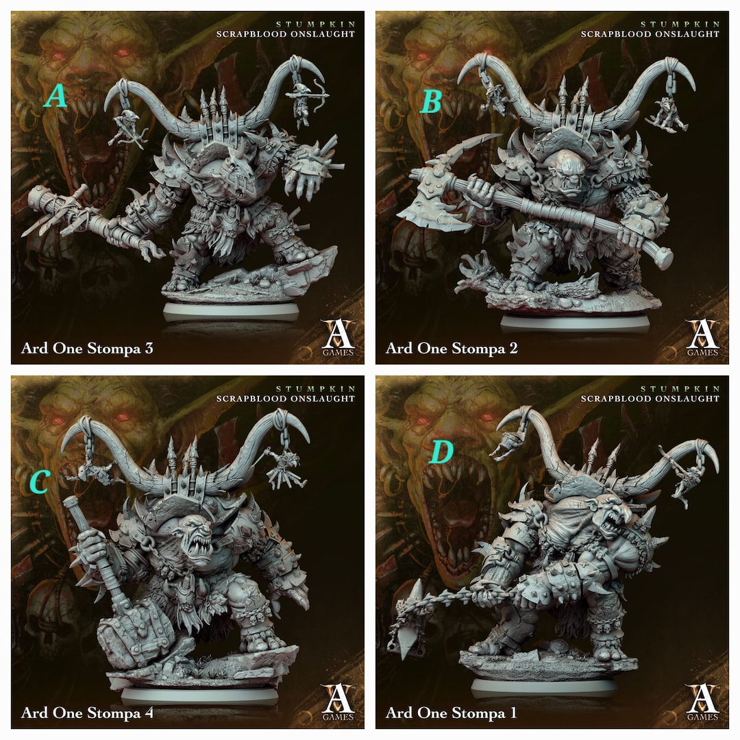 Ard One Stompa - 75mm Base - 4 Poses • 3D Printed Fantasy Miniature • D ...