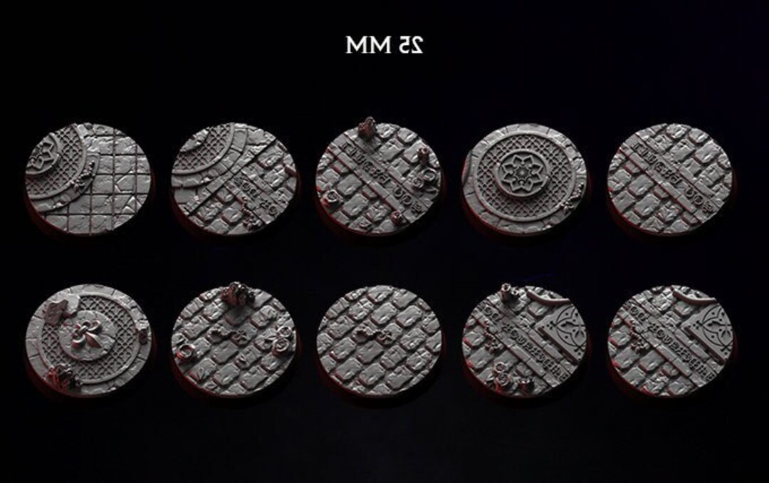 25mm on Blessed Ground Bases, Set of 10, Table Top Gaming, RPG ...