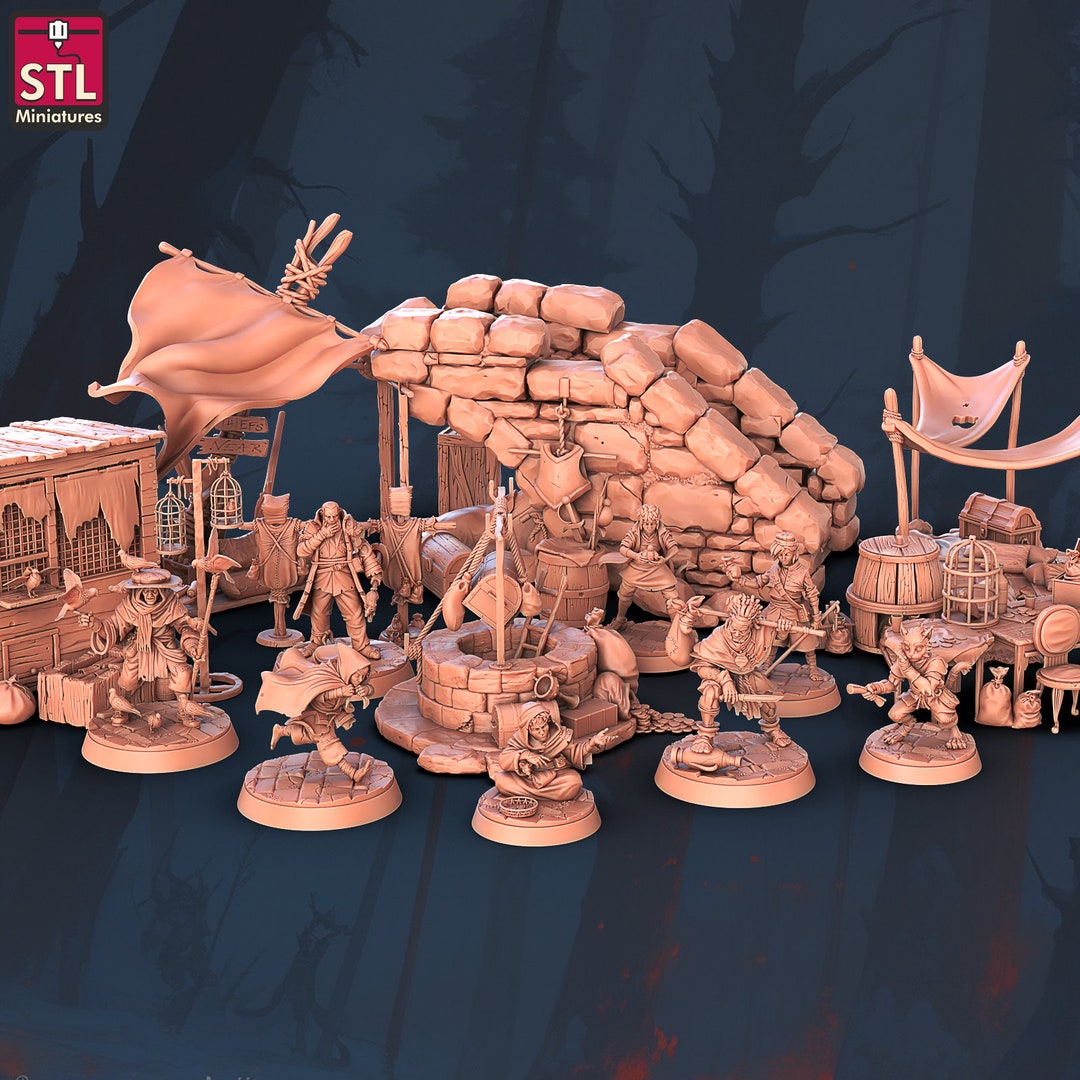 Beggar's Guild Set Part 1 All Props Only Fantasy Props Dungeons and ...