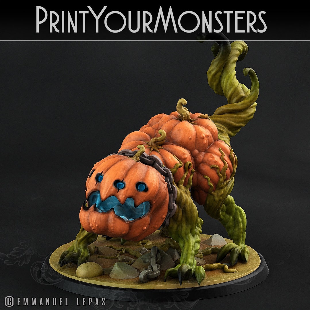 Pumpkin Dog 1| Print Your Monsters (dnd, Dungeons and Dragons ...