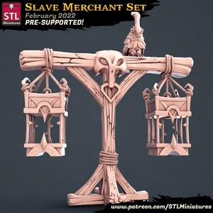 Fantasy Props the Slave Merchant Set Dungeons and Dragons, Pathfinder ...