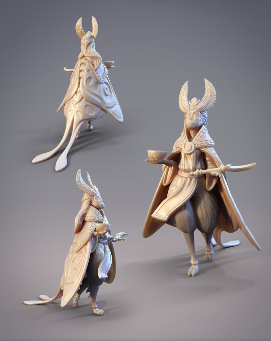 Lymantria, the Noctuoidea Priestess, Dungeons and Dragons/ RPG /resin ...