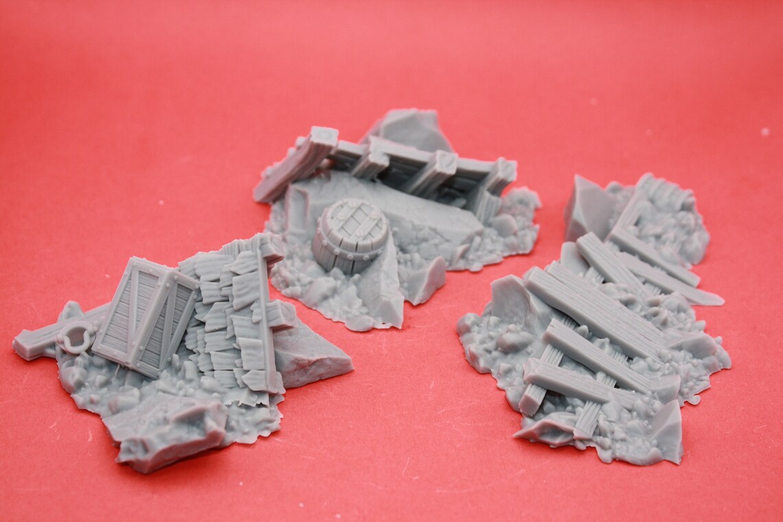 Urban Rubble Piles Set of 6 Dungeons and Dragons, Frostgrave,pathfinder ...