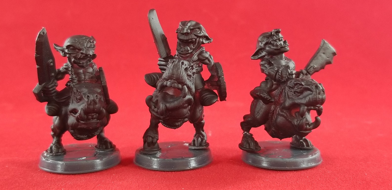 28mm Goblin Riders Miniatures Set of 3 for Dungeons and Dragons ...