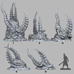 Abandoned Pile of Bones Terrain Set of 5 Dungeons and Dragons ...