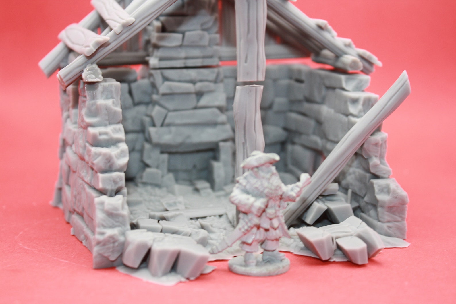 Stone Shack Ruin Resin Printed Dungeons and Dragons - Etsy