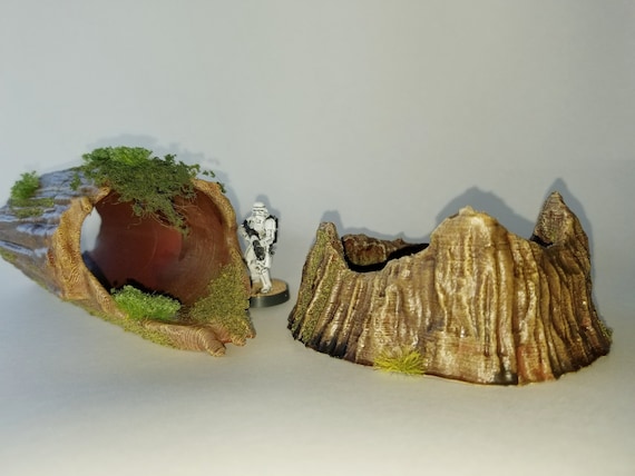 Giant Hollow Log Terrain and Tree Stump for Star Wars Legion - Etsy Canada