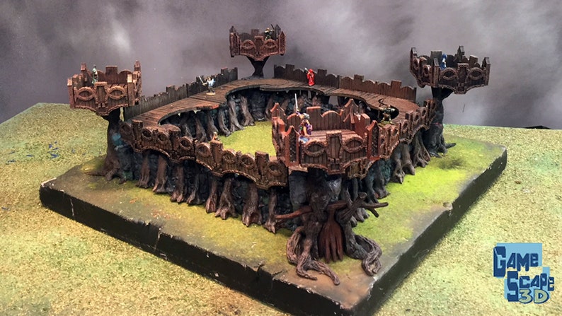 Elf Outpost Fort Wargames Tabletop Scenery 3D Printed - Etsy
