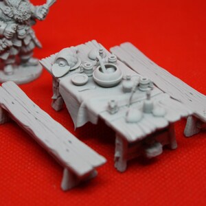 Food Table Set Dungeons and Dragons, Pathfinder, Tabletop Gaming 28mm ...