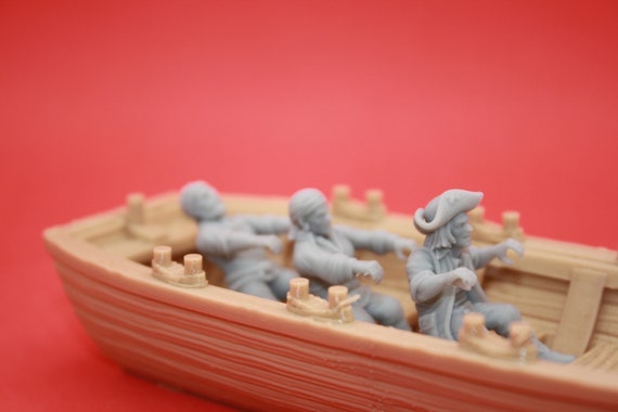 Rowing Crew Pirates Set of 3 32mm/28mm Miniature Dungeons and - Etsy