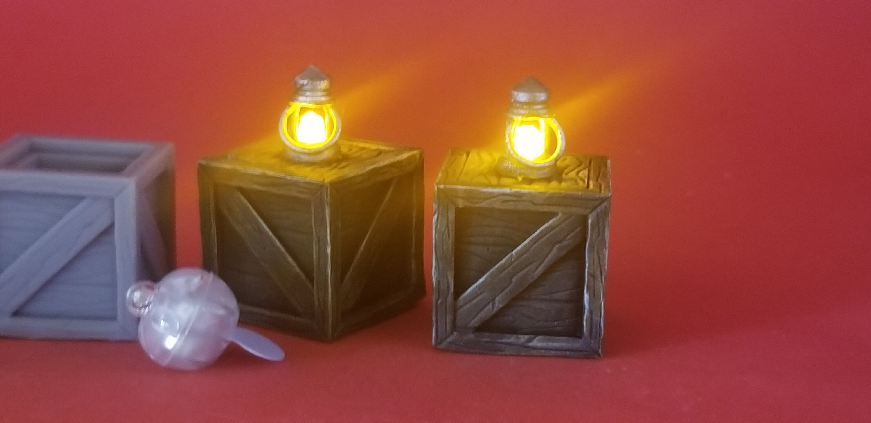 LED Light up Lantern Crates Set of 3 for Dungeons and Dragons - Etsy